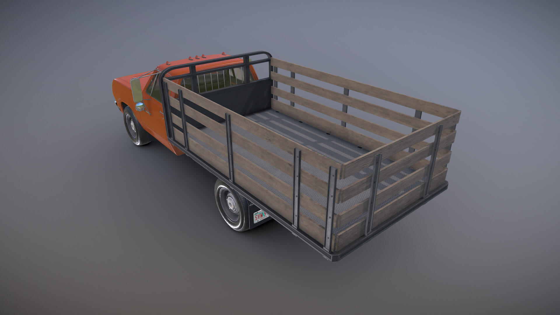 Dodge Light-Duty Stake Truck 3D Model by Veaceslav Condraciuc