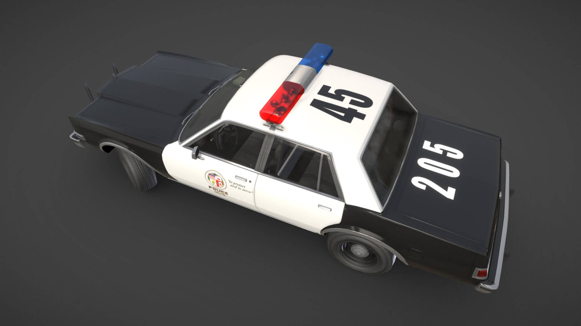 Dodge Police Interceptor - 3D Model by Veaceslav Condraciuc