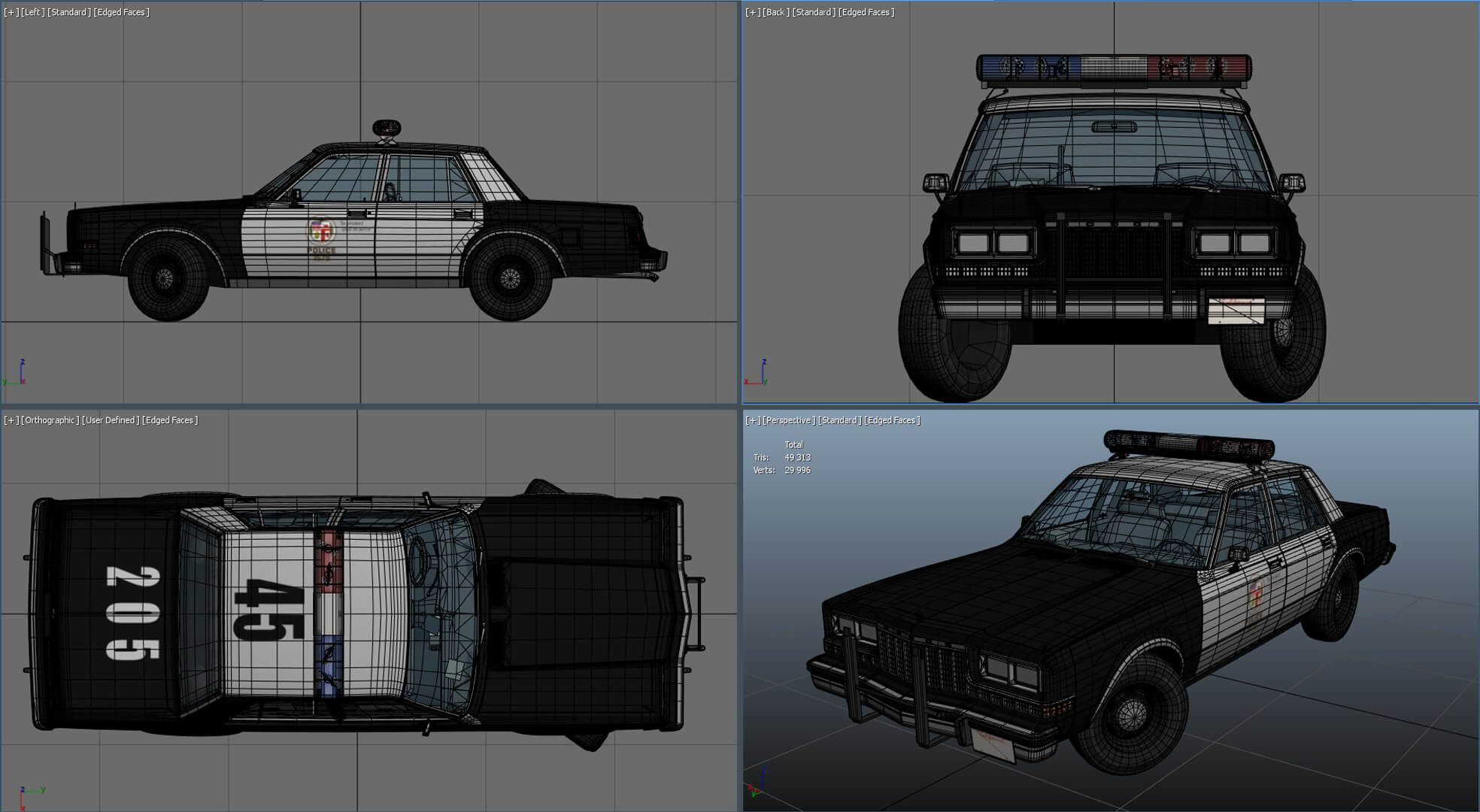 Dodge Police Interceptor - 3D Model by Veaceslav Condraciuc