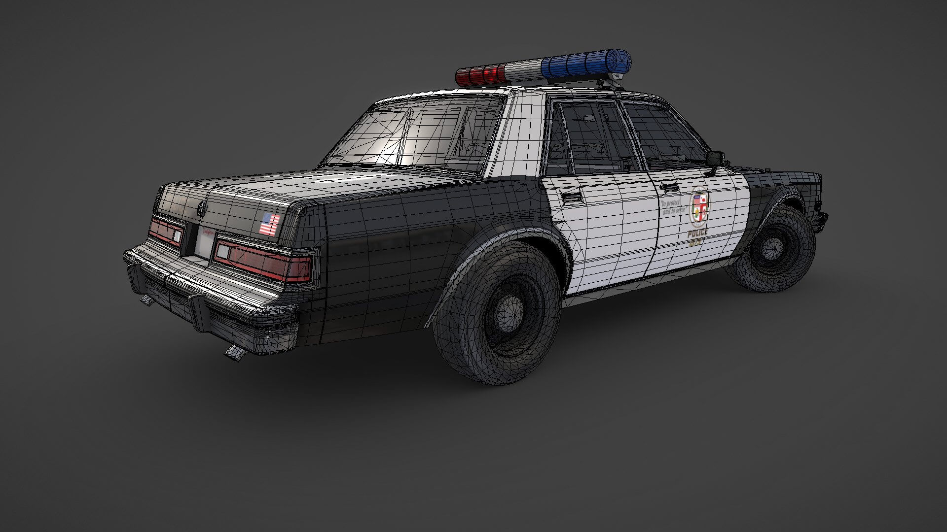 Dodge Police Interceptor - 3D Model by Veaceslav Condraciuc