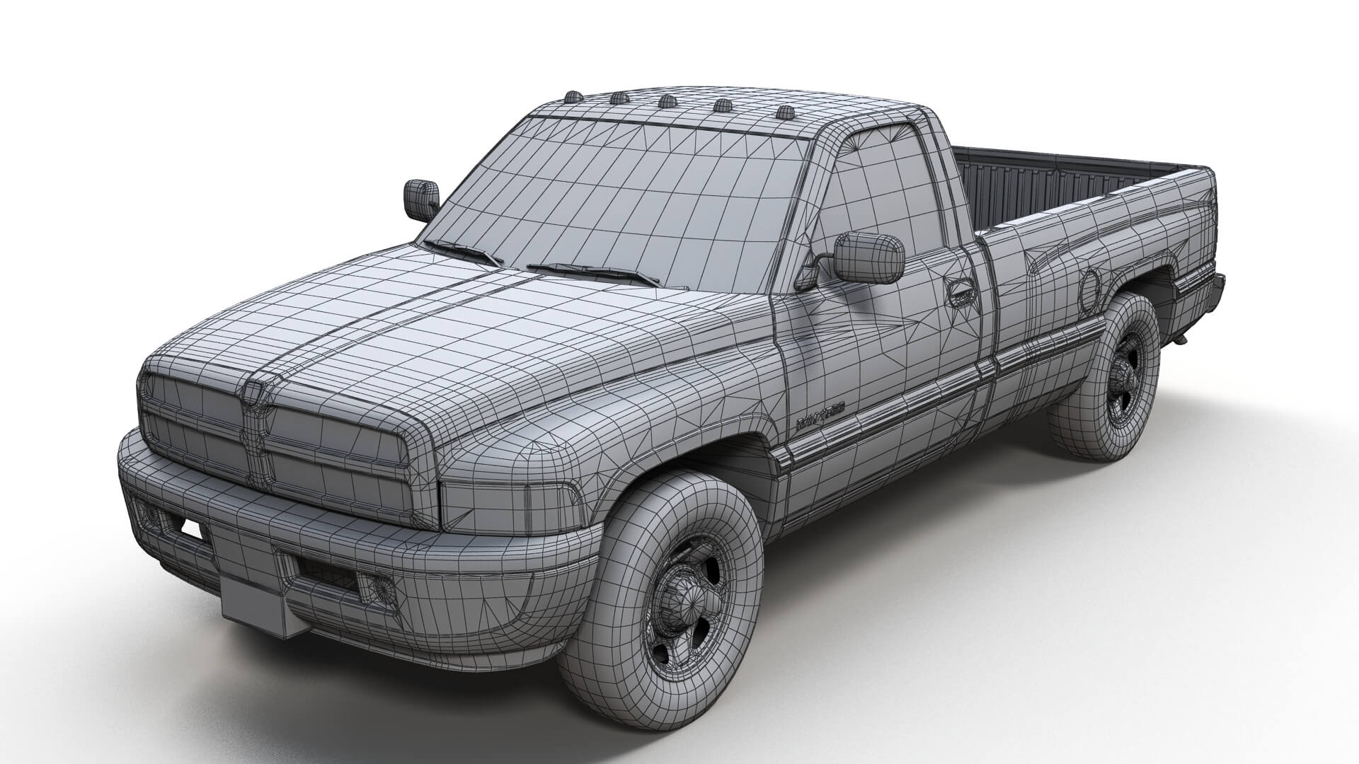 Dodge Ram 1995 1500 - 3D Model by Veaceslav Condraciuc