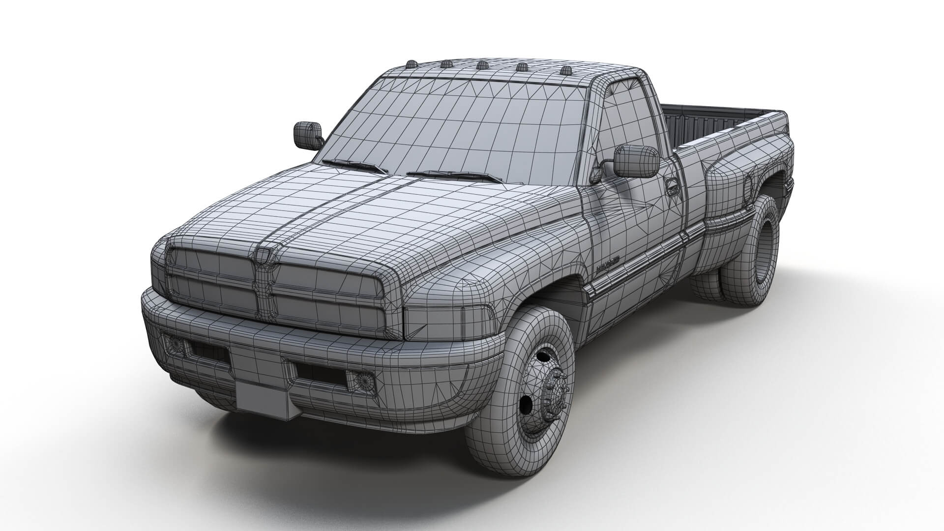 Dodge Ram 1995 3500 - 3D Model by Veaceslav Condraciuc