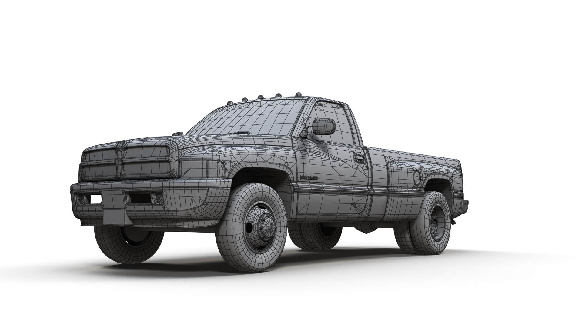 Dodge Ram 1995 3500 - 3D Model by Veaceslav Condraciuc