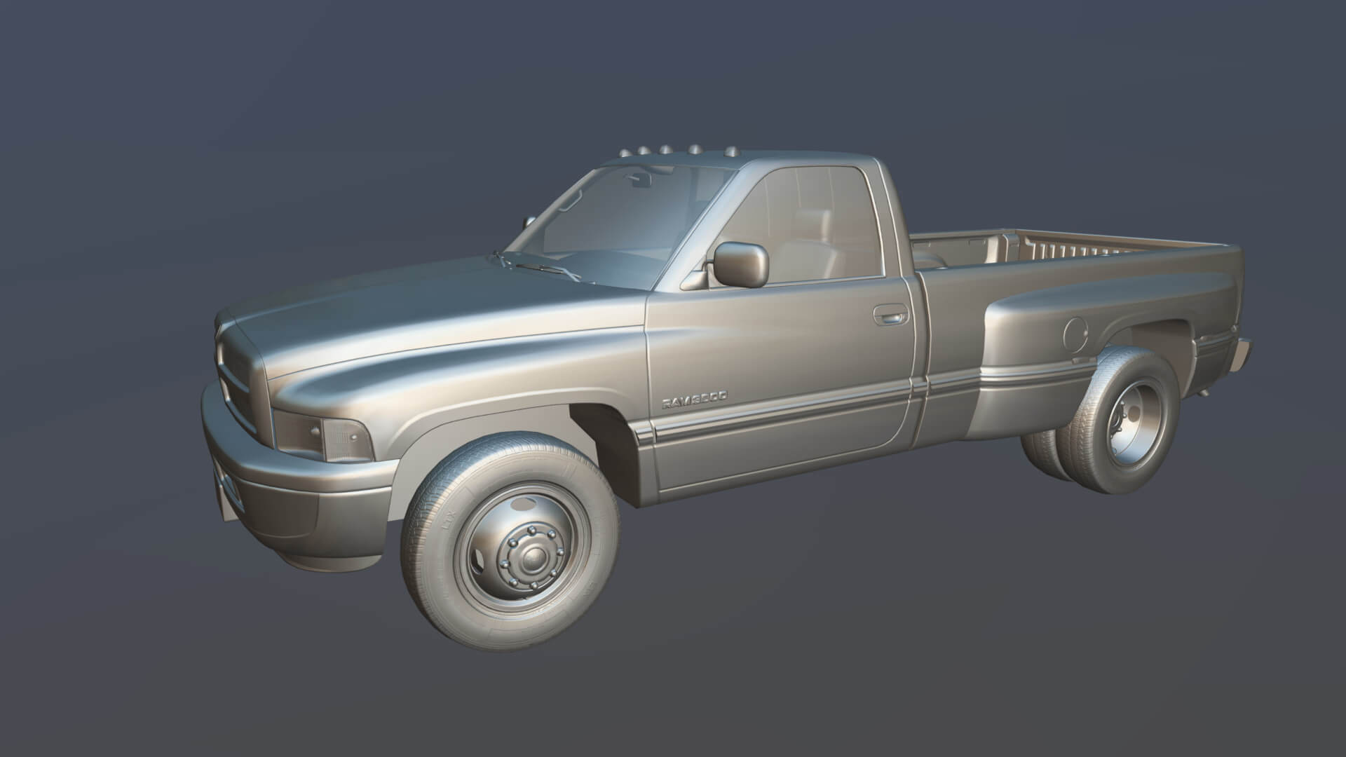 Dodge Ram 1995 3500 - 3D Model by Veaceslav Condraciuc