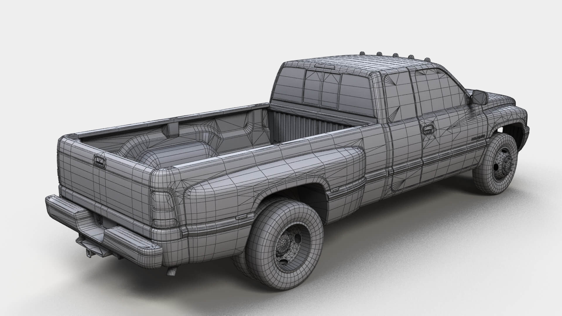 Dodge Ram 1996 3500 Laramie - 3D Model by Veaceslav Condraciuc