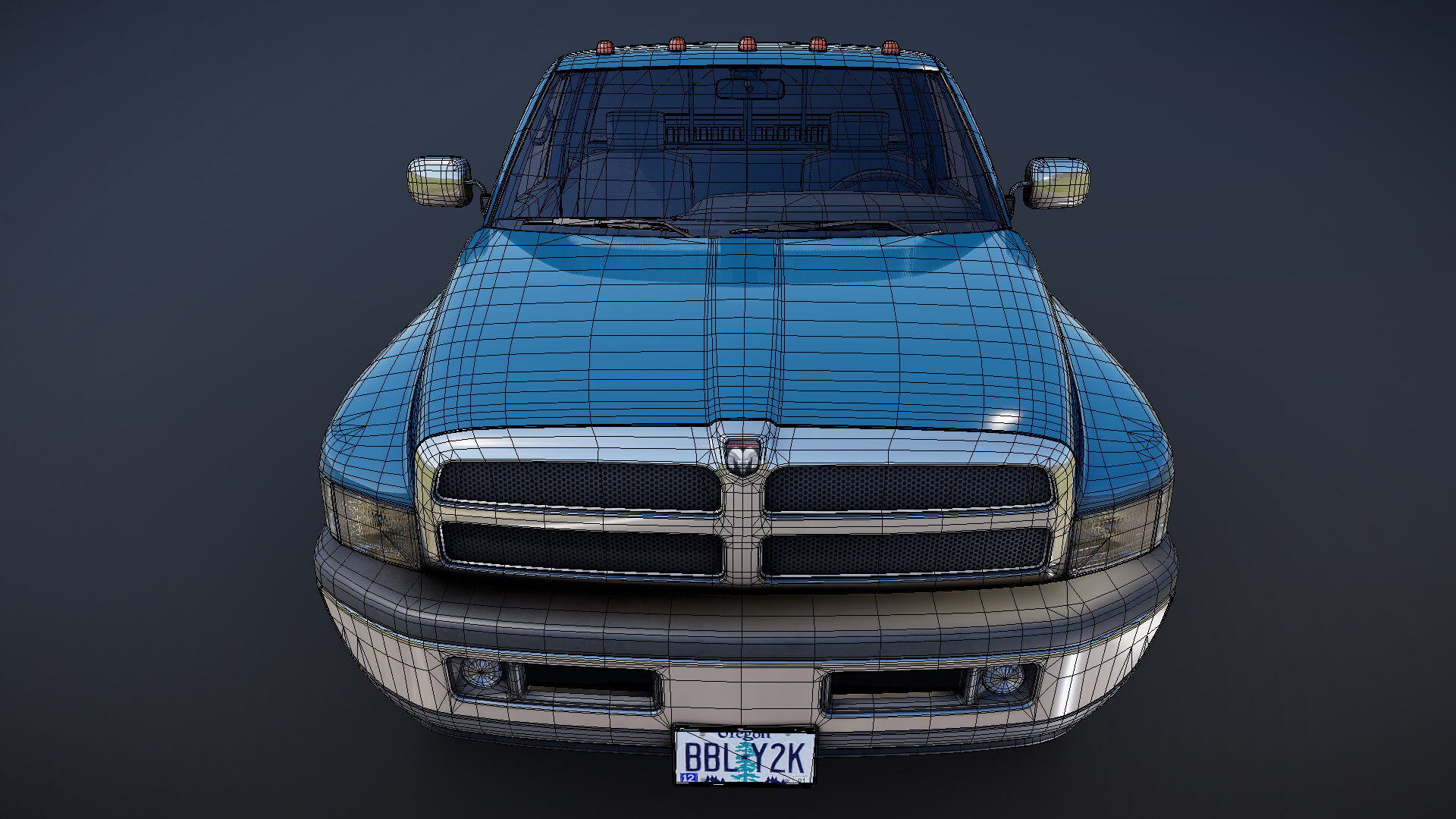 Dodge Ram 1996 3500 Laramie - 3D Model by Veaceslav Condraciuc
