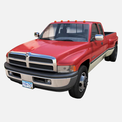 Dodge Ram 1996 3500 Laramie - 3D Model by Veaceslav Condraciuc