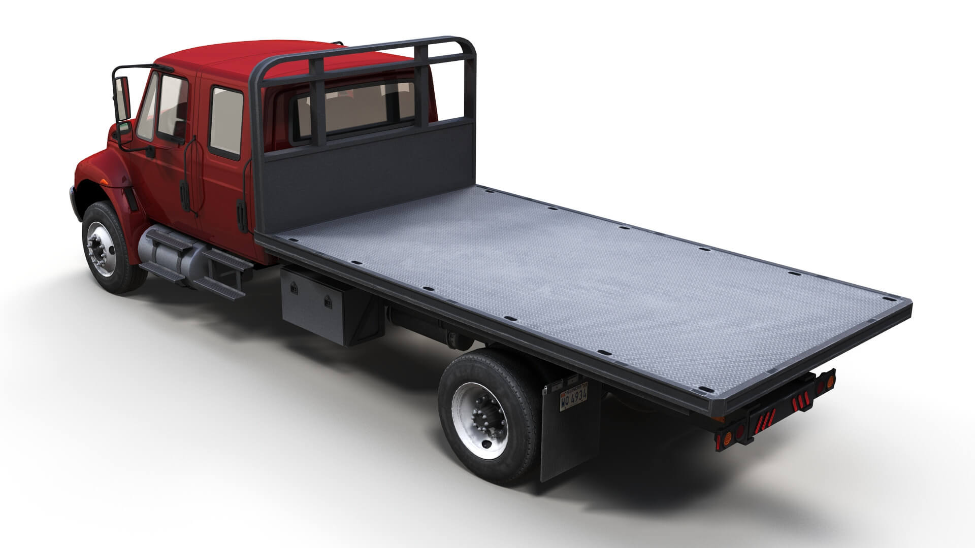 Durastar CrewCab Flatbed Truck - 3D Model by Veaceslav Condraciuc