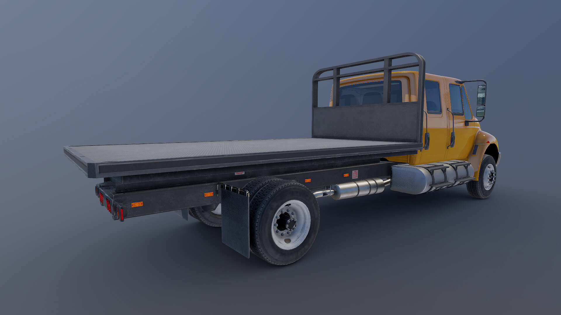 Durastar CrewCab Flatbed Truck - 3D Model by Veaceslav Condraciuc