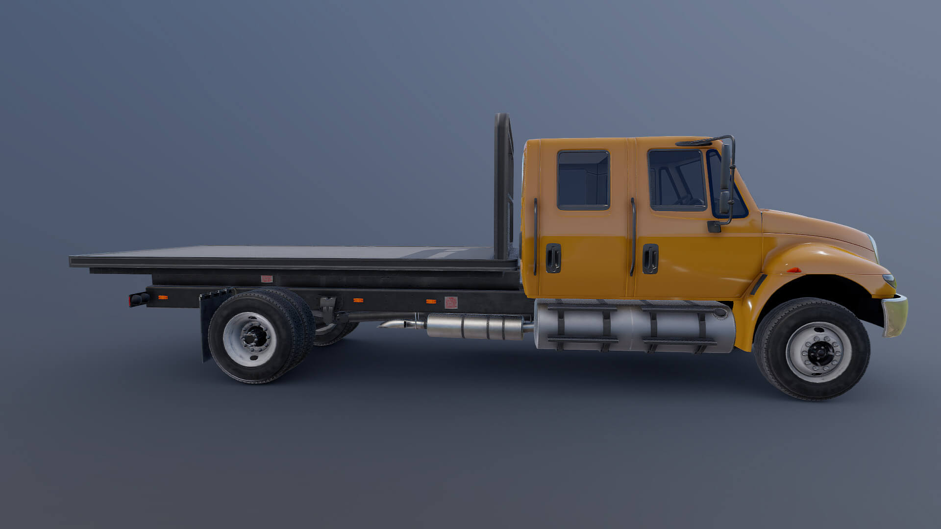 Durastar CrewCab Flatbed Truck - 3D Model by Veaceslav Condraciuc