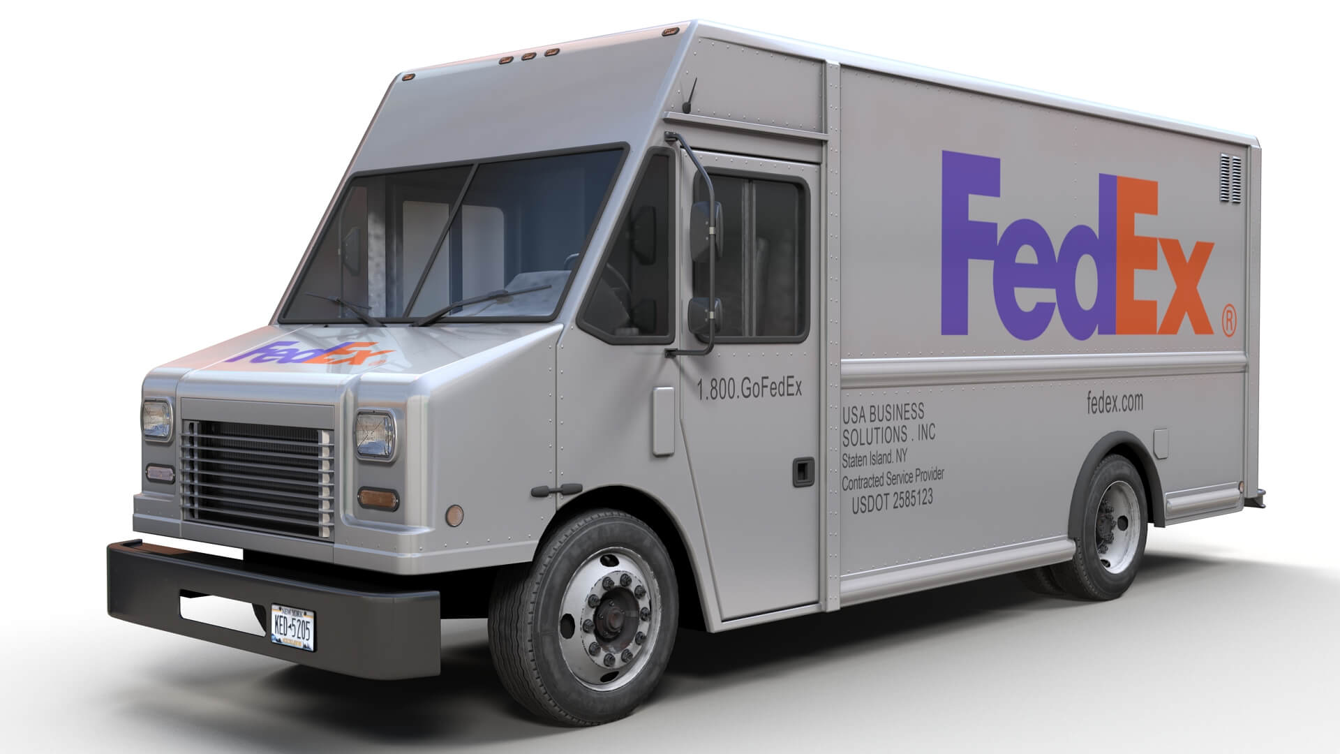 FedEx Boxvan - 3D Model by Veaceslav Condraciuc
