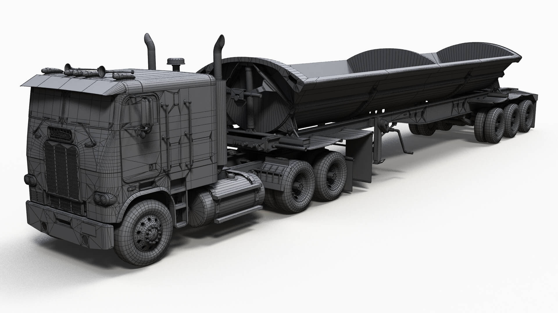 Freightline FLT Side Tipper - 3D Model by Veaceslav Condraciuc