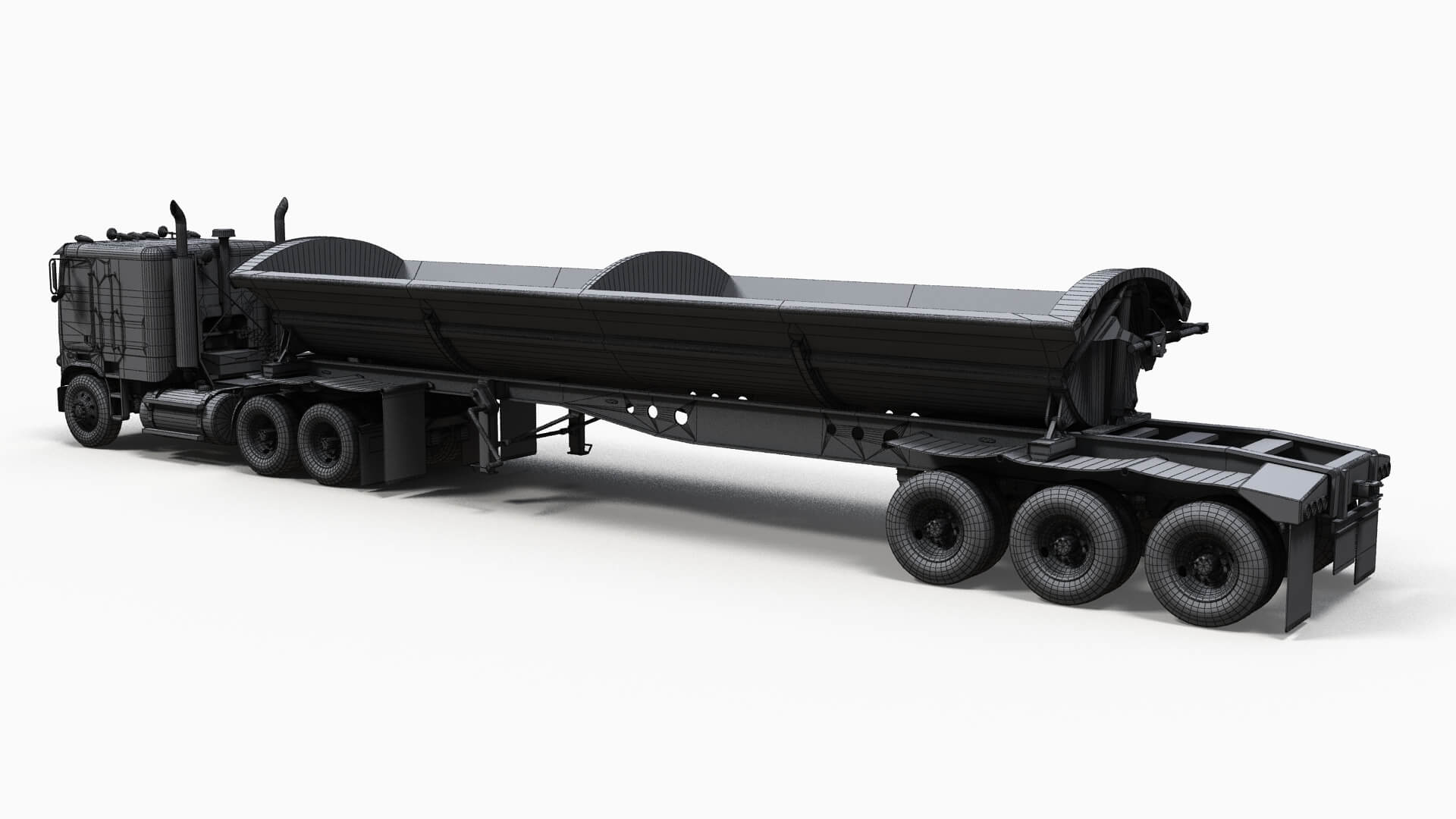 Freightline FLT Side Tipper - 3D Model by Veaceslav Condraciuc