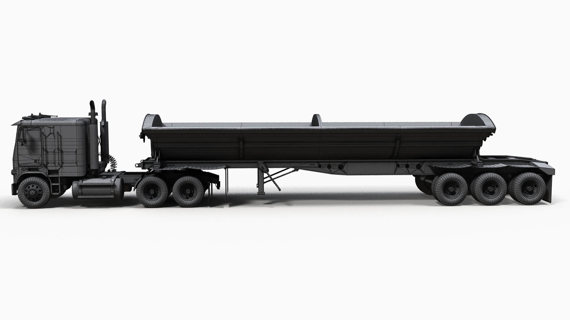 Freightline FLT Side Tipper - 3D Model by Veaceslav Condraciuc