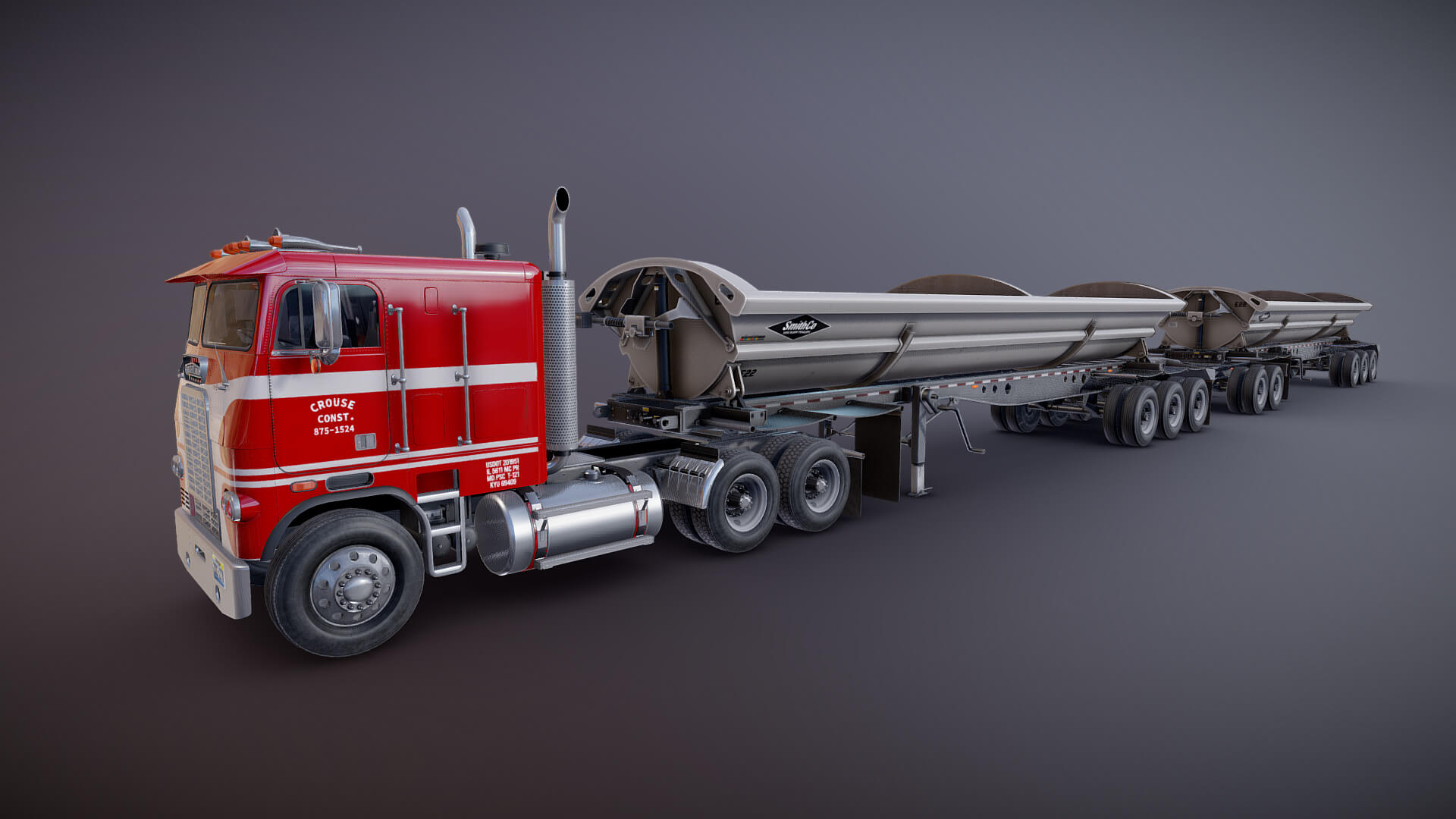 Freightline FLT Side Tipper - 3D Model by Veaceslav Condraciuc