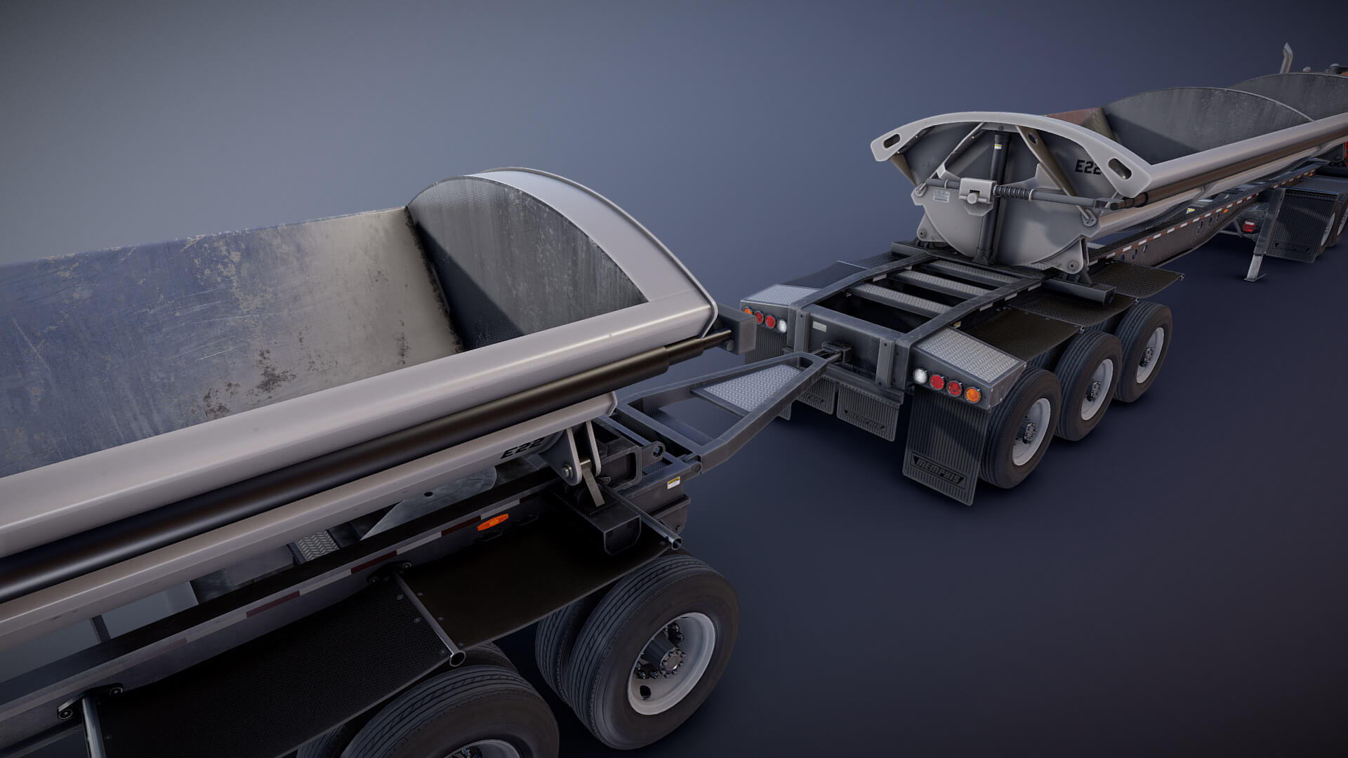 Freightline FLT Side Tipper - 3D Model by Veaceslav Condraciuc