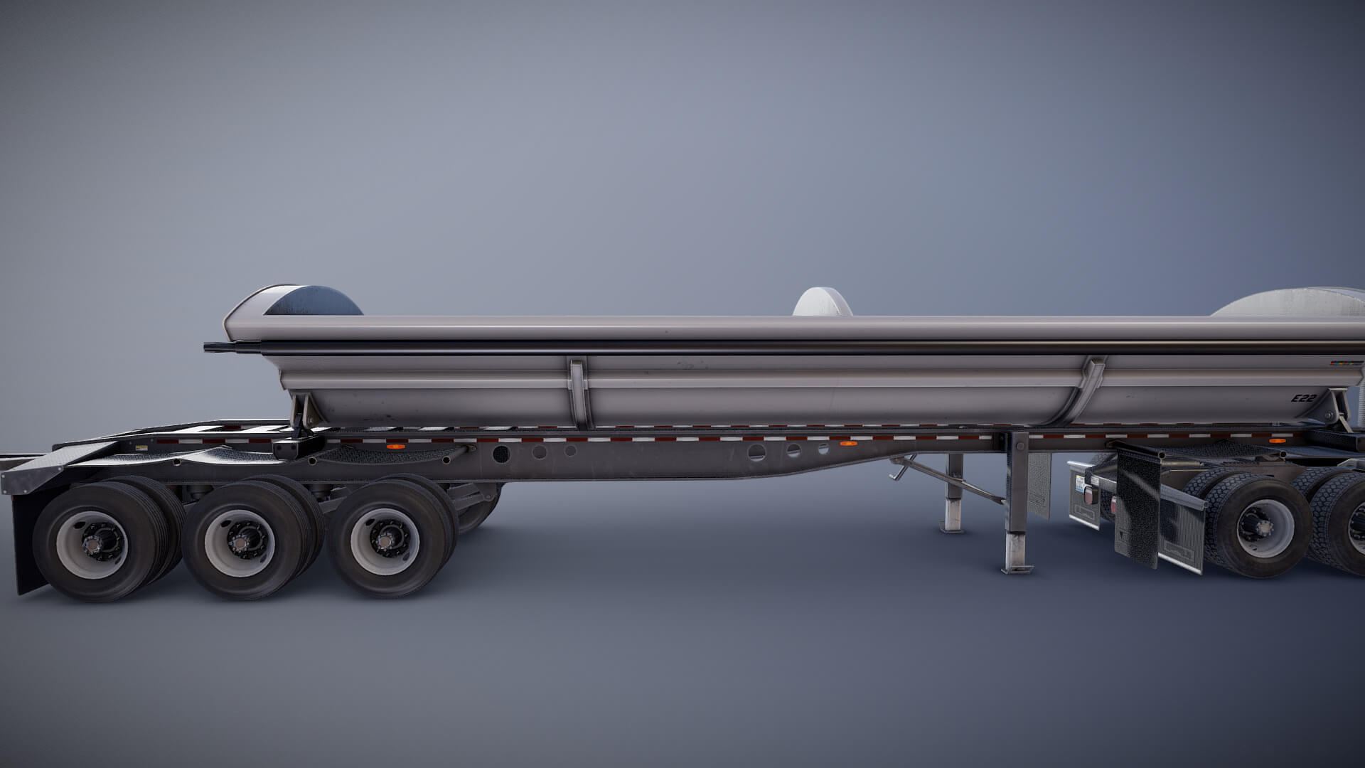 Freightline FLT Side Tipper - 3D Model by Veaceslav Condraciuc