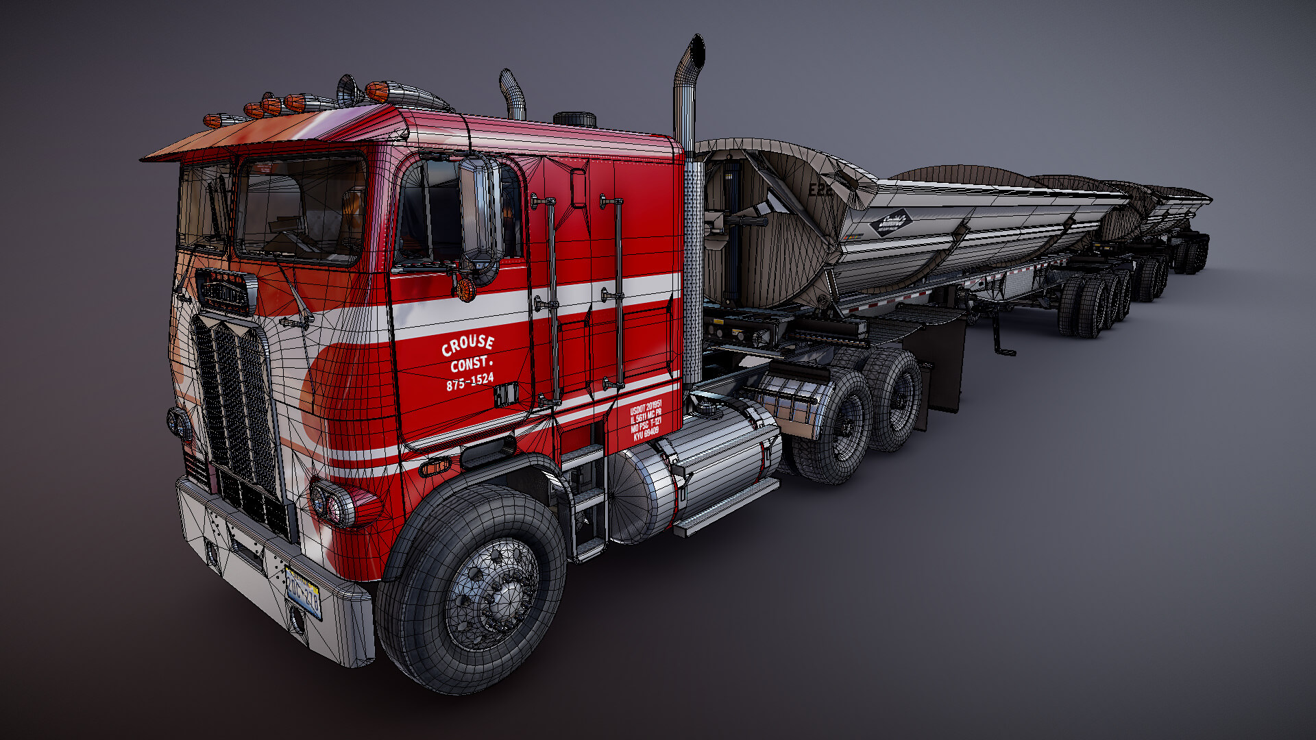 Freightline FLT Side Tipper - 3D Model by Veaceslav Condraciuc