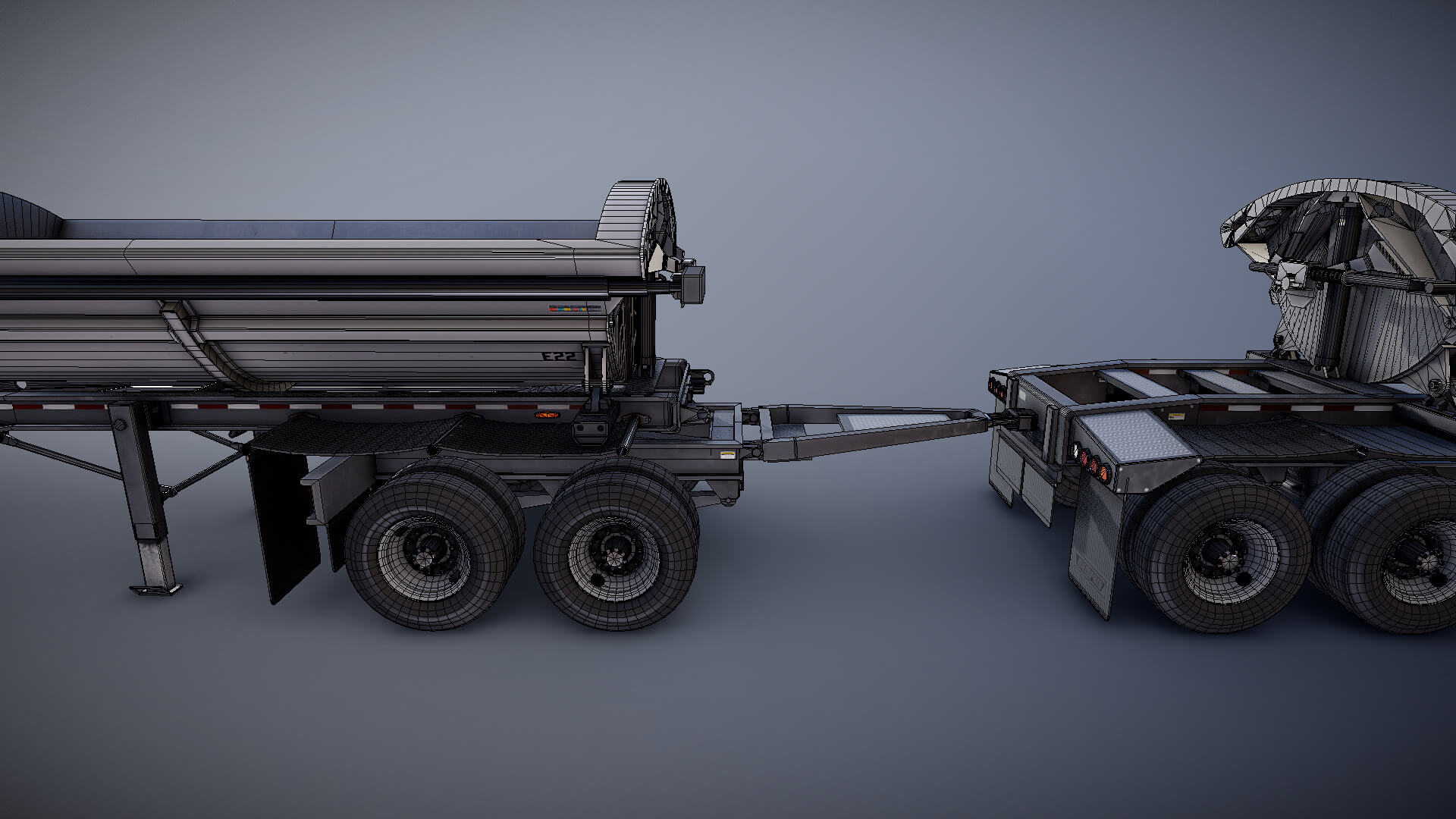 Freightline FLT Side Tipper - 3D Model by Veaceslav Condraciuc