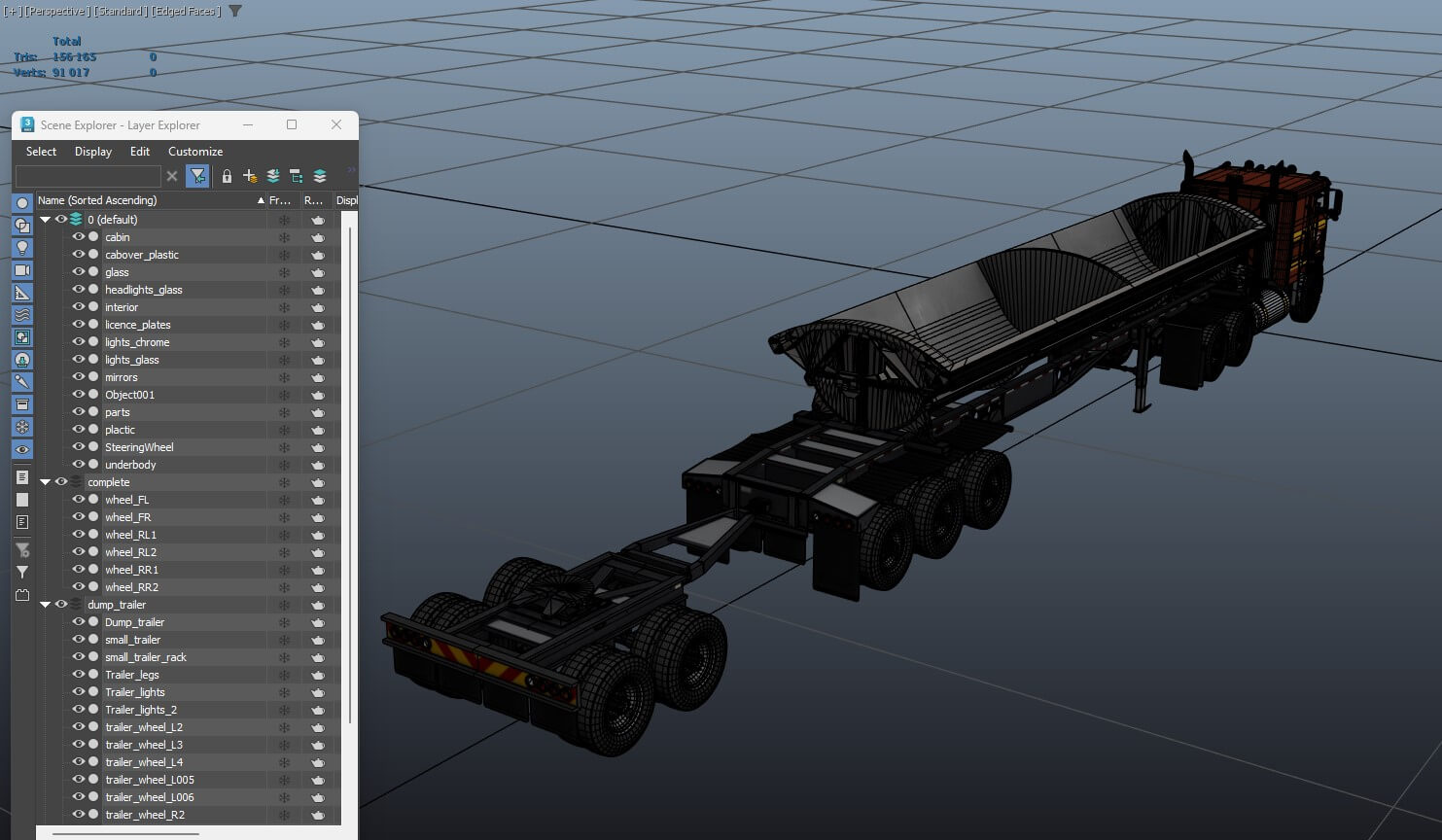 Freightline FLT Side Tipper - 3D Model by Veaceslav Condraciuc