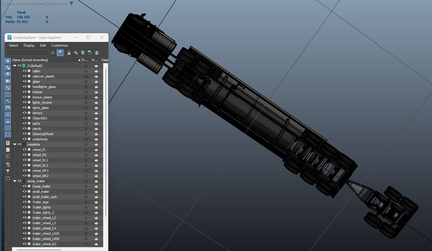 Freightline FLT Side Tipper - 3D Model by Veaceslav Condraciuc