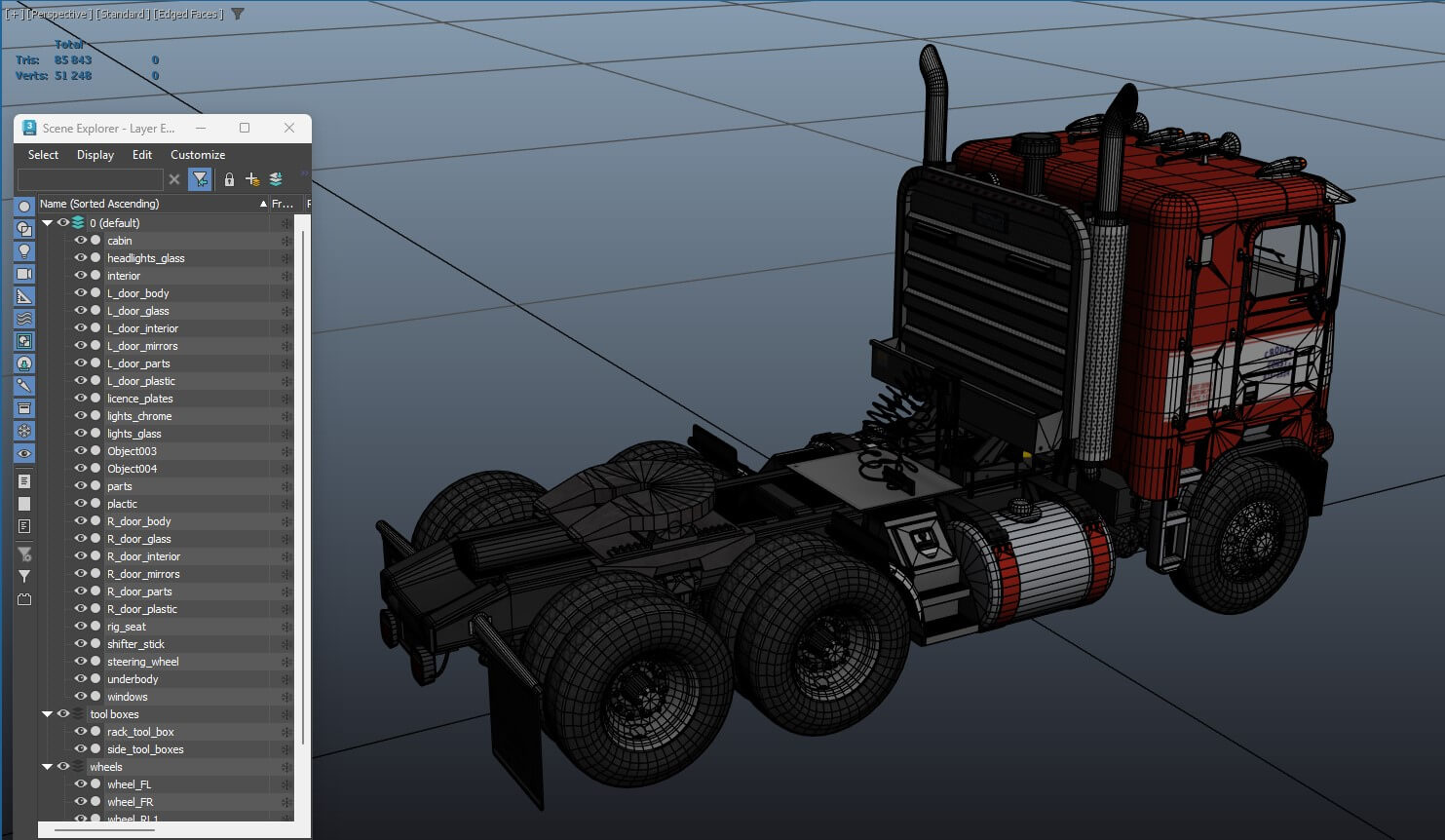 Freightline FLT Side Tipper - 3D Model by Veaceslav Condraciuc