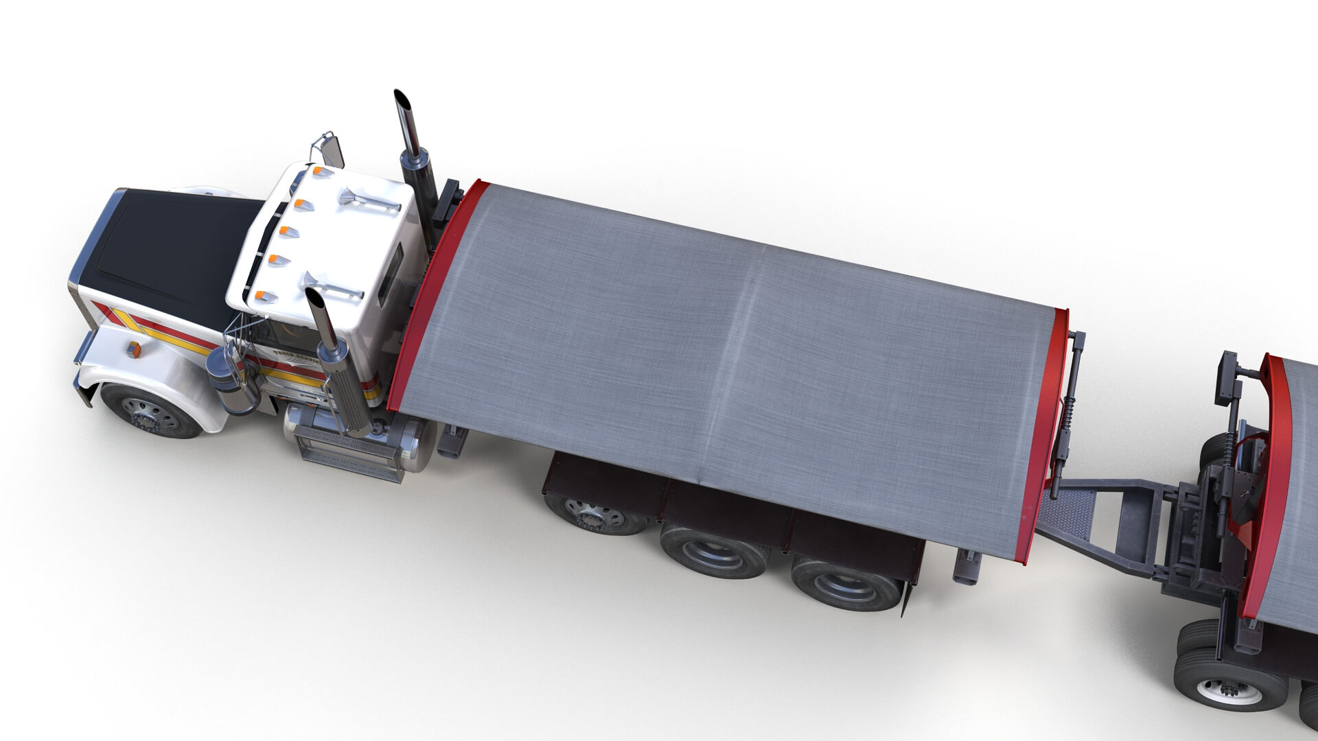 Freightliner Classic Side Tipper Road Train - 3D Model by Veaceslav ...