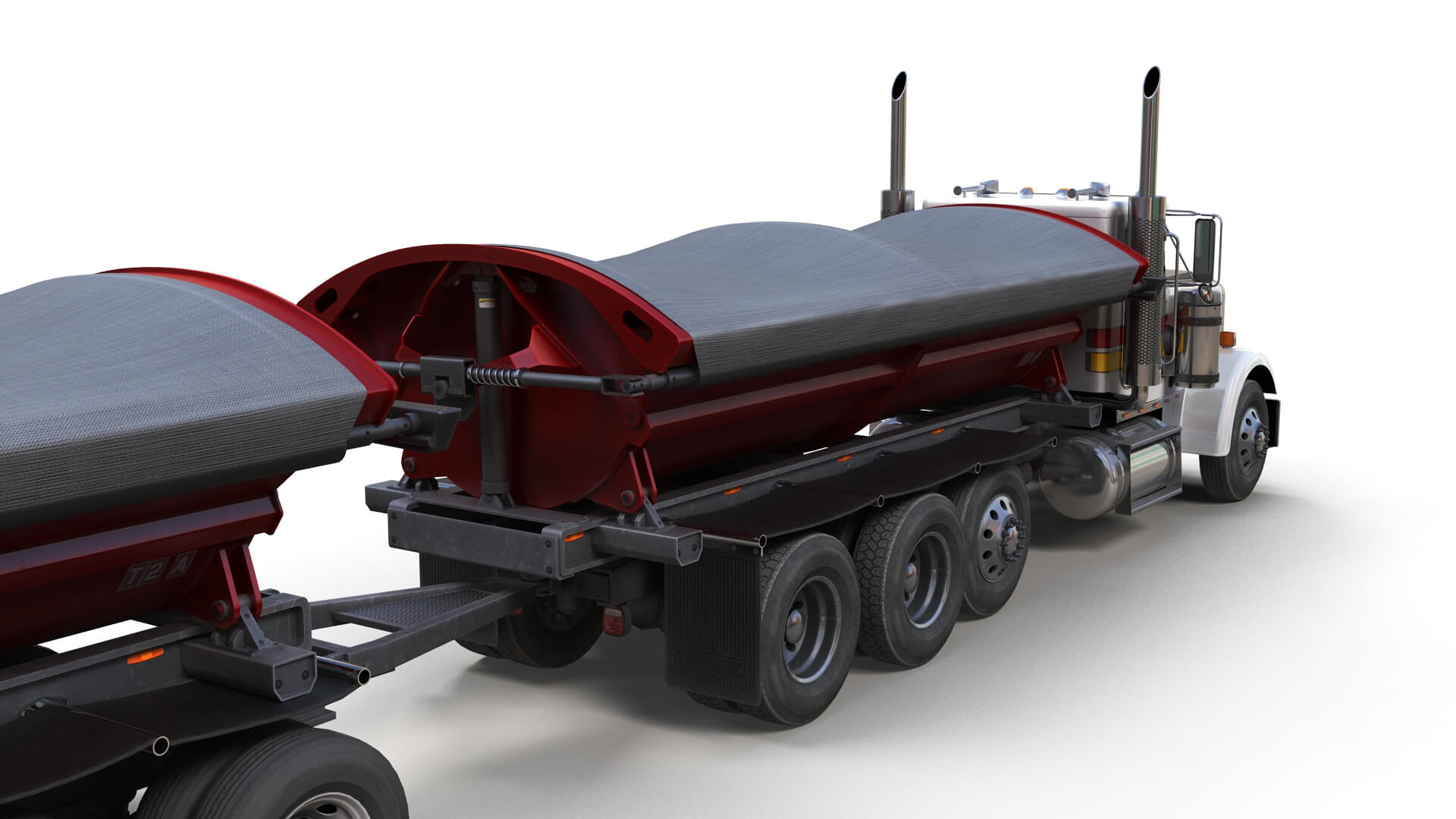 Freightliner Classic Side Tipper Road Train - 3D Model by Veaceslav ...