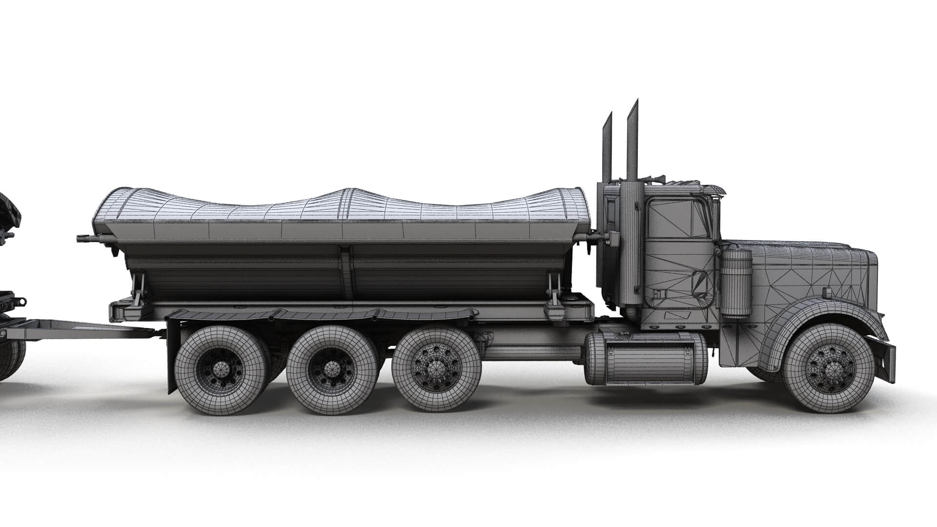 Freightliner Classic Side Tipper Road Train - 3D Model by Veaceslav ...