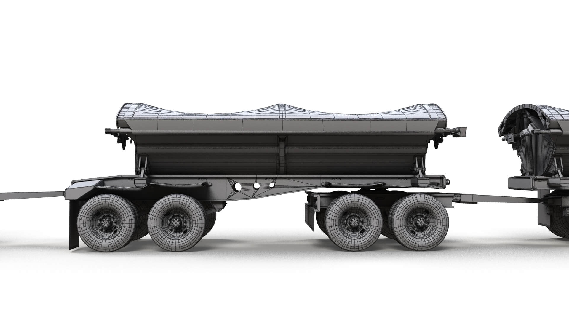 Freightliner Classic Side Tipper Road Train - 3D Model by Veaceslav ...