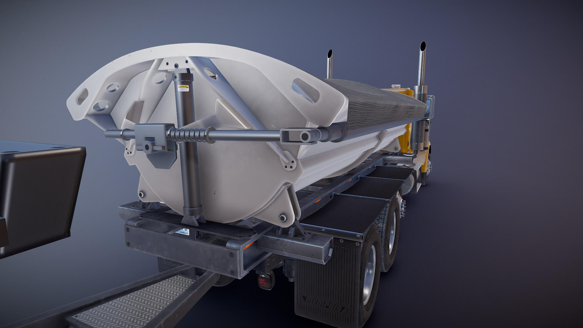 Freightliner Classic Side Tipper Road Train - 3D Model by Veaceslav ...