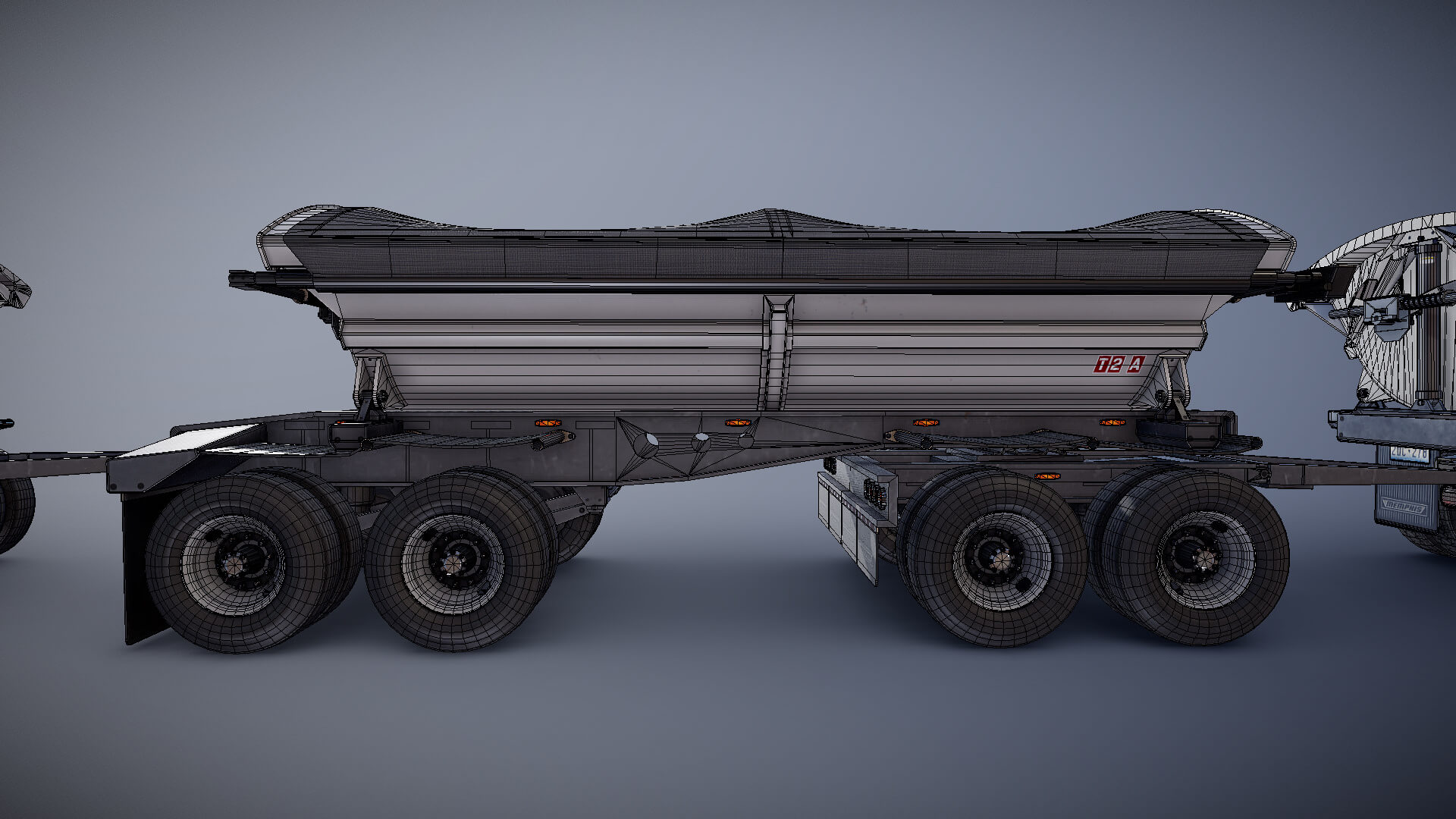 Freightliner Classic Side Tipper Road Train - 3D Model by Veaceslav ...