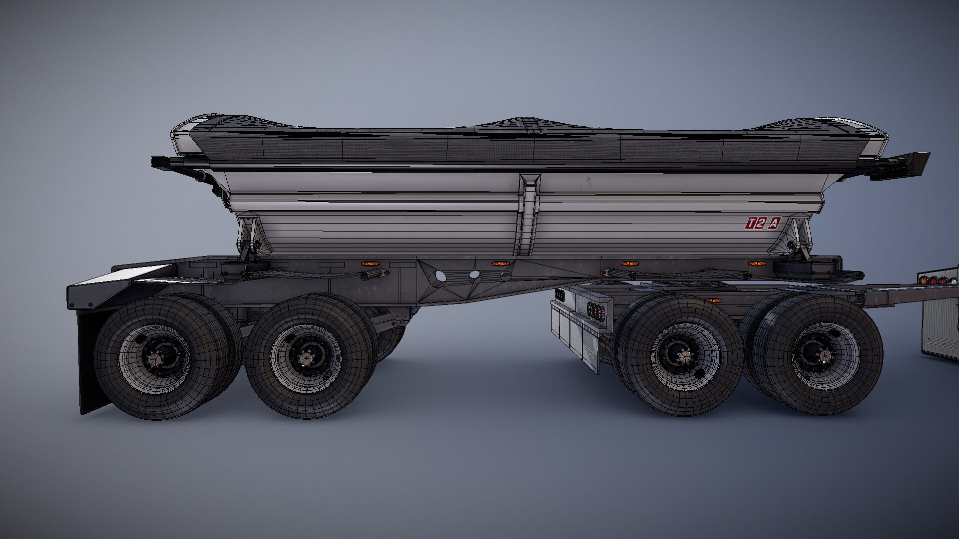 Freightliner Classic Side Tipper Road Train - 3D Model by Veaceslav ...