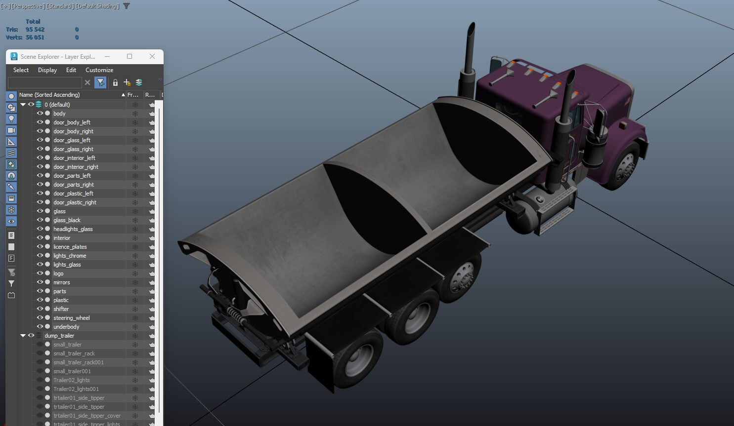 Freightliner Classic Side Tipper Road Train - 3D Model by Veaceslav ...