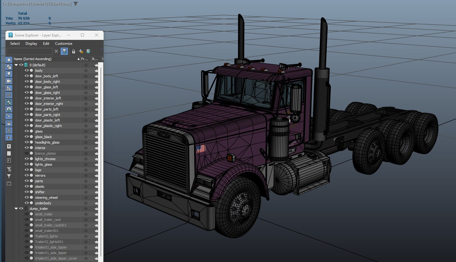 Freightliner Classic Side Tipper Road Train - 3D Model by Veaceslav ...