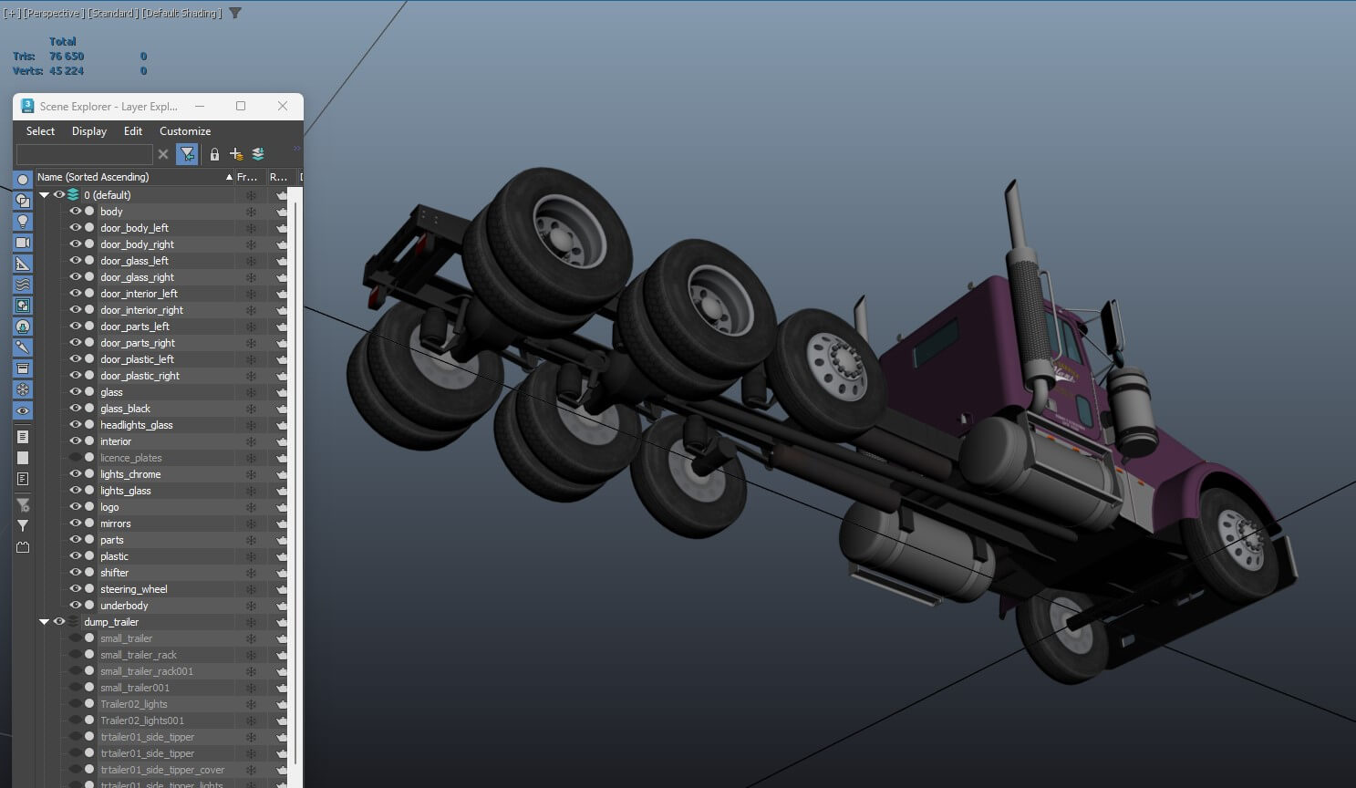 Freightliner Classic Side Tipper Road Train - 3D Model by Veaceslav ...