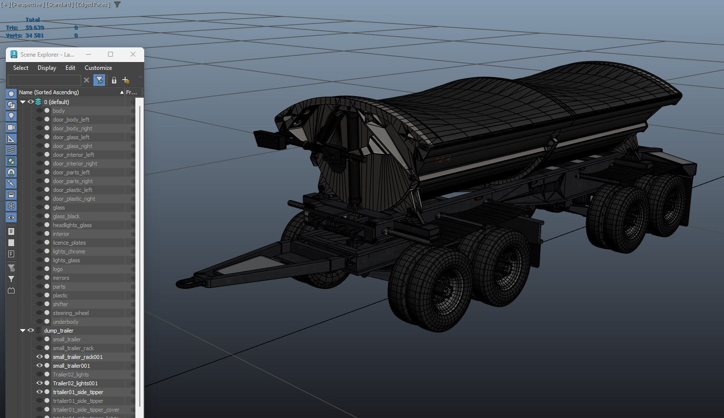 Freightliner Classic Side Tipper Road Train - 3D Model by Veaceslav ...