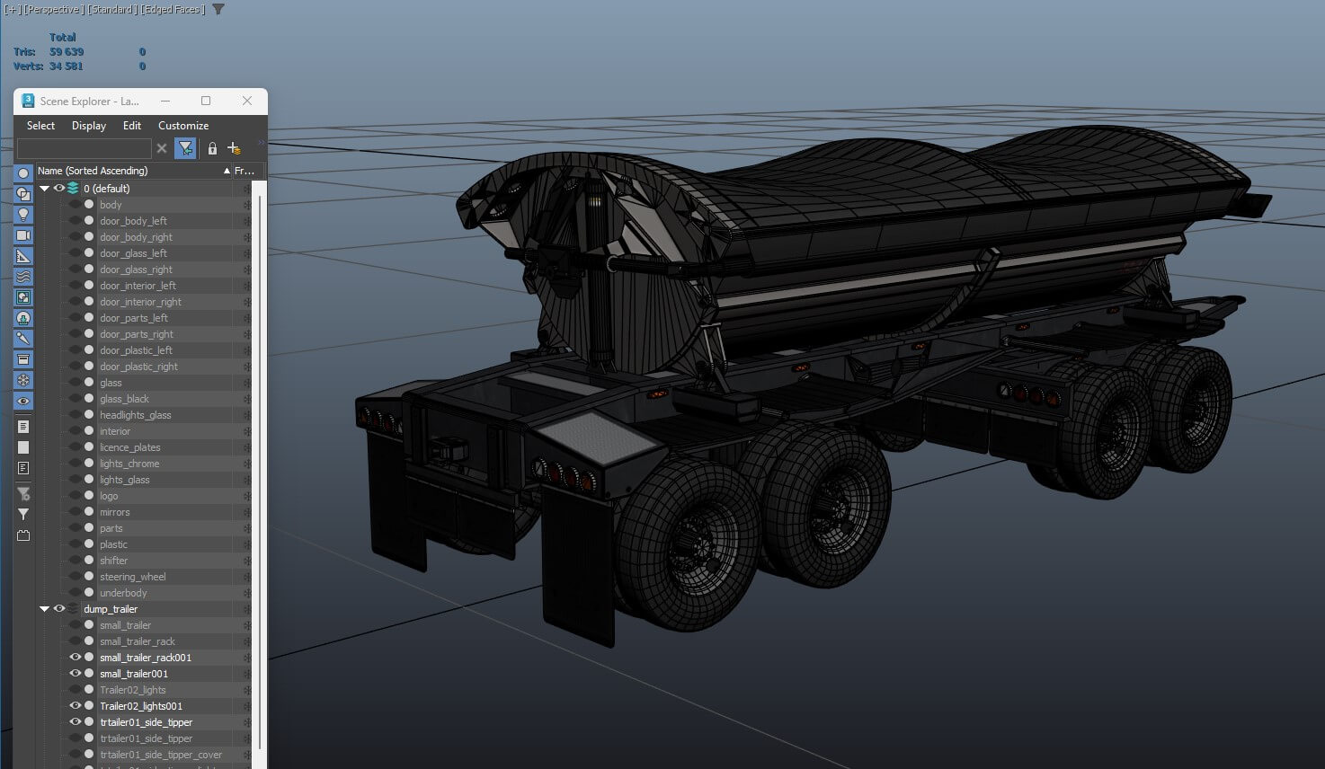 Freightliner Classic Side Tipper Road Train - 3D Model by Veaceslav ...