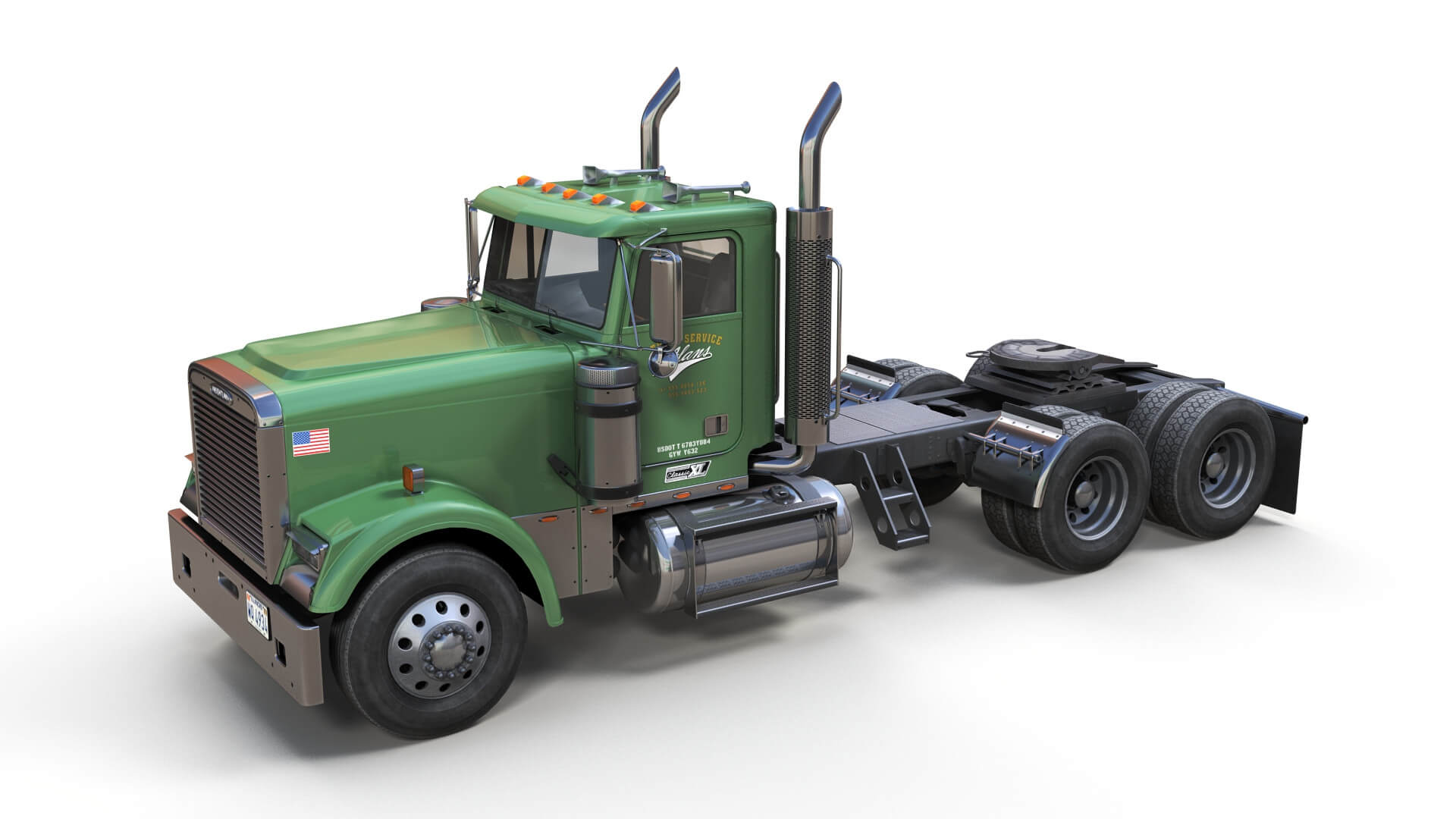 Freightliner Classic XL Daycab Truck - 3D Model by Veaceslav Condraciuc