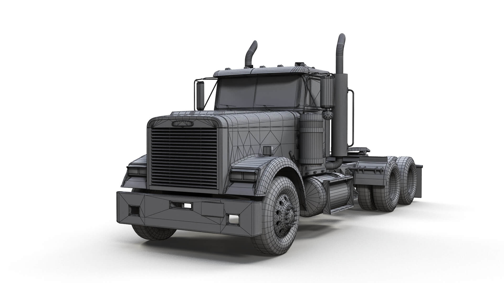 Freightliner Classic XL Daycab Truck - 3D Model by Veaceslav Condraciuc