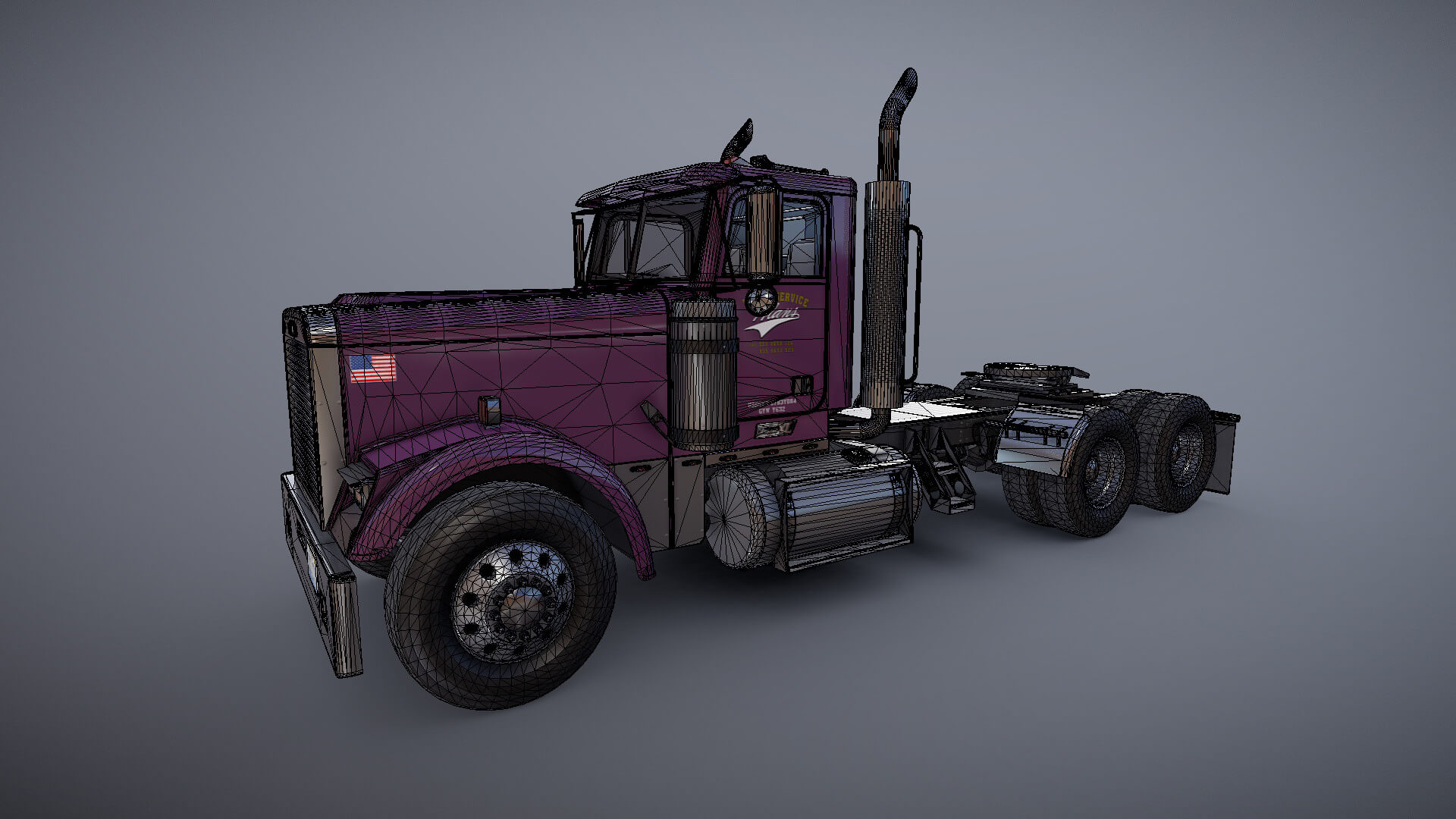Freightliner Classic XL Daycab Truck - 3D Model by Veaceslav Condraciuc