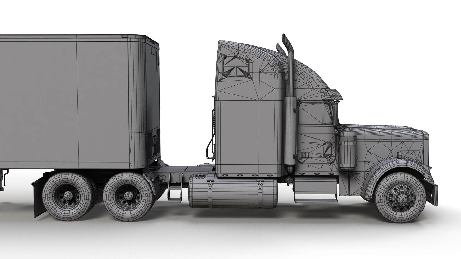 Freightliner Classic XL Dryvan - 3D Model by Veaceslav Condraciuc