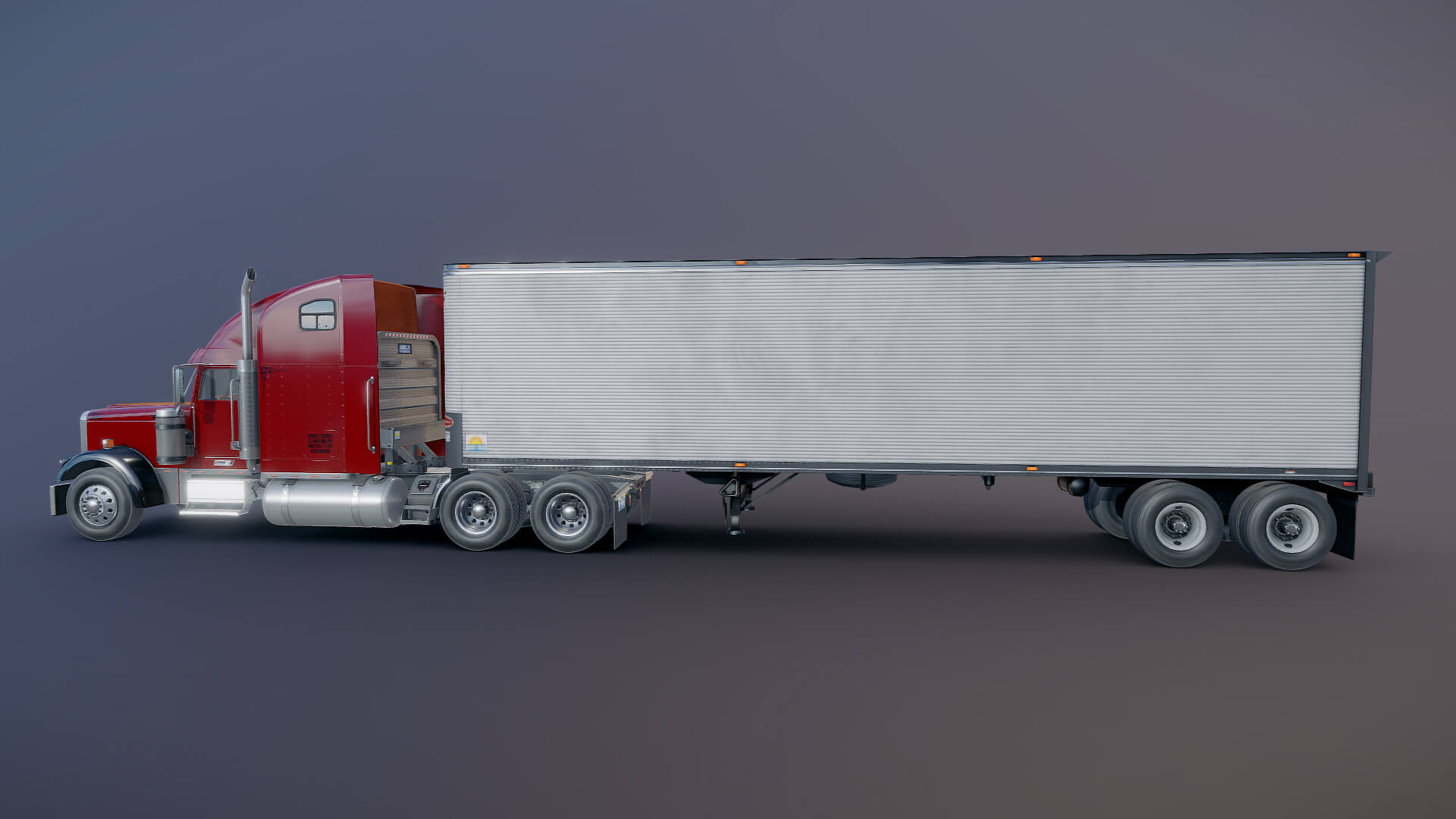 Freightliner Classic XL Dryvan - 3D Model by Veaceslav Condraciuc
