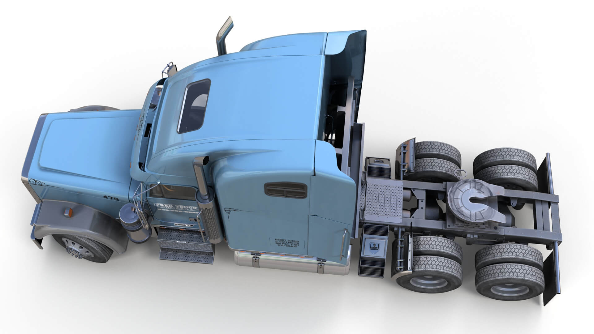 Freightliner Classic XL Semitruck - 3D Model by Veaceslav Condraciuc