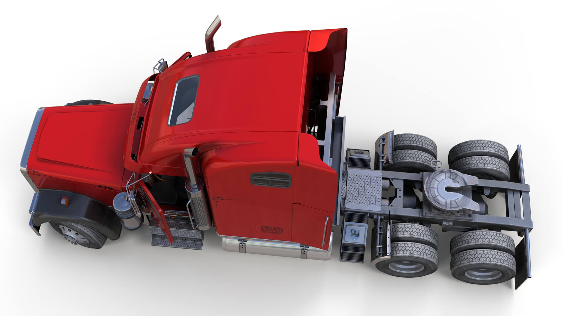 Freightliner Classic XL Semitruck - 3D Model by Veaceslav Condraciuc