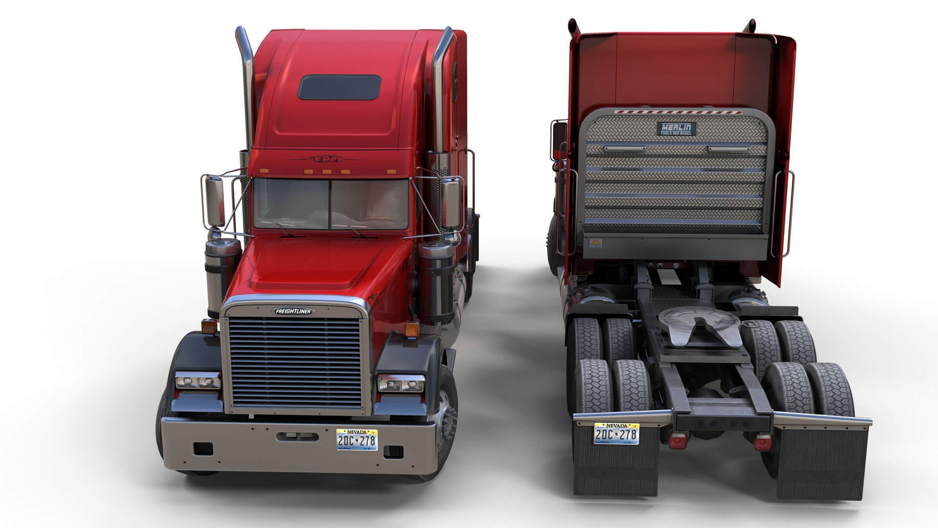 Freightliner Classic XL Semitruck - 3D Model by Veaceslav Condraciuc