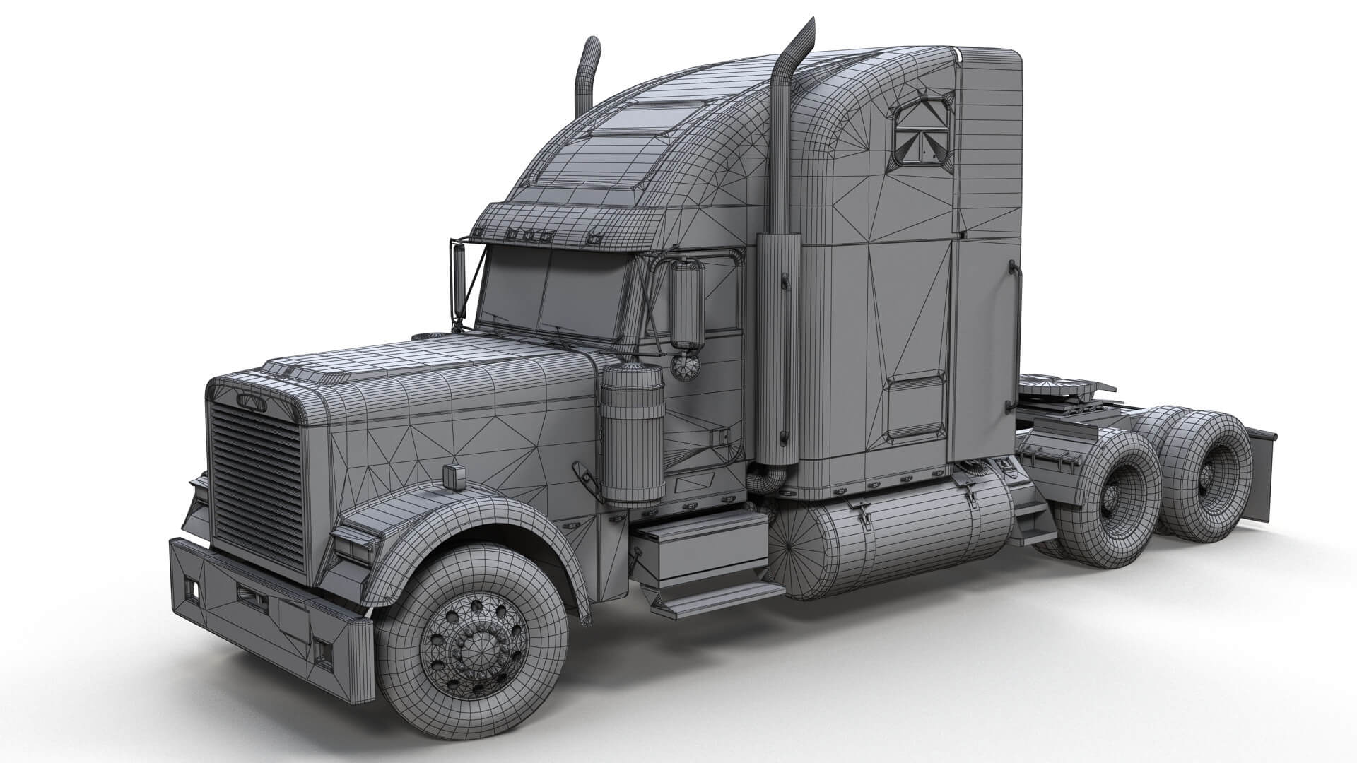 Freightliner Classic XL Semitruck - 3D Model by Veaceslav Condraciuc