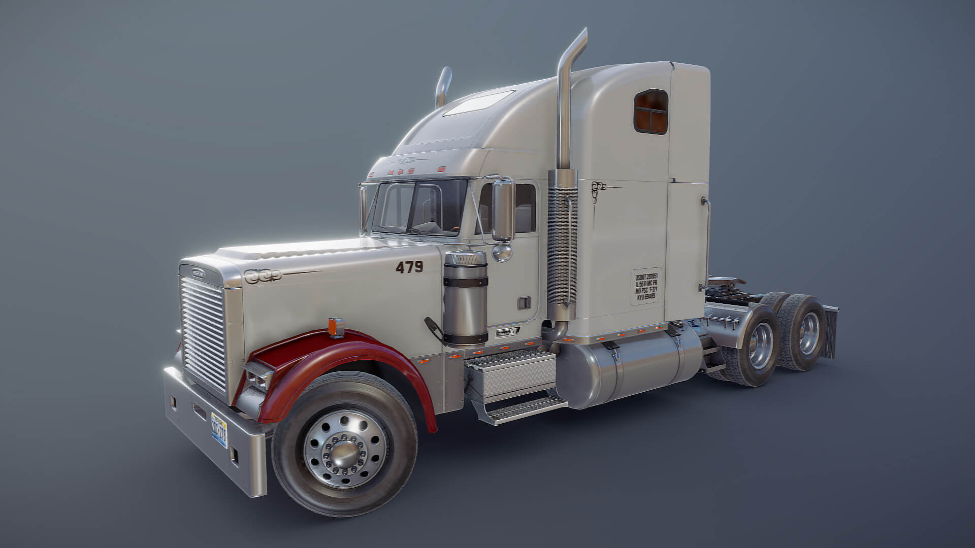 Freightliner Classic XL Semitruck - 3D Model by Veaceslav Condraciuc