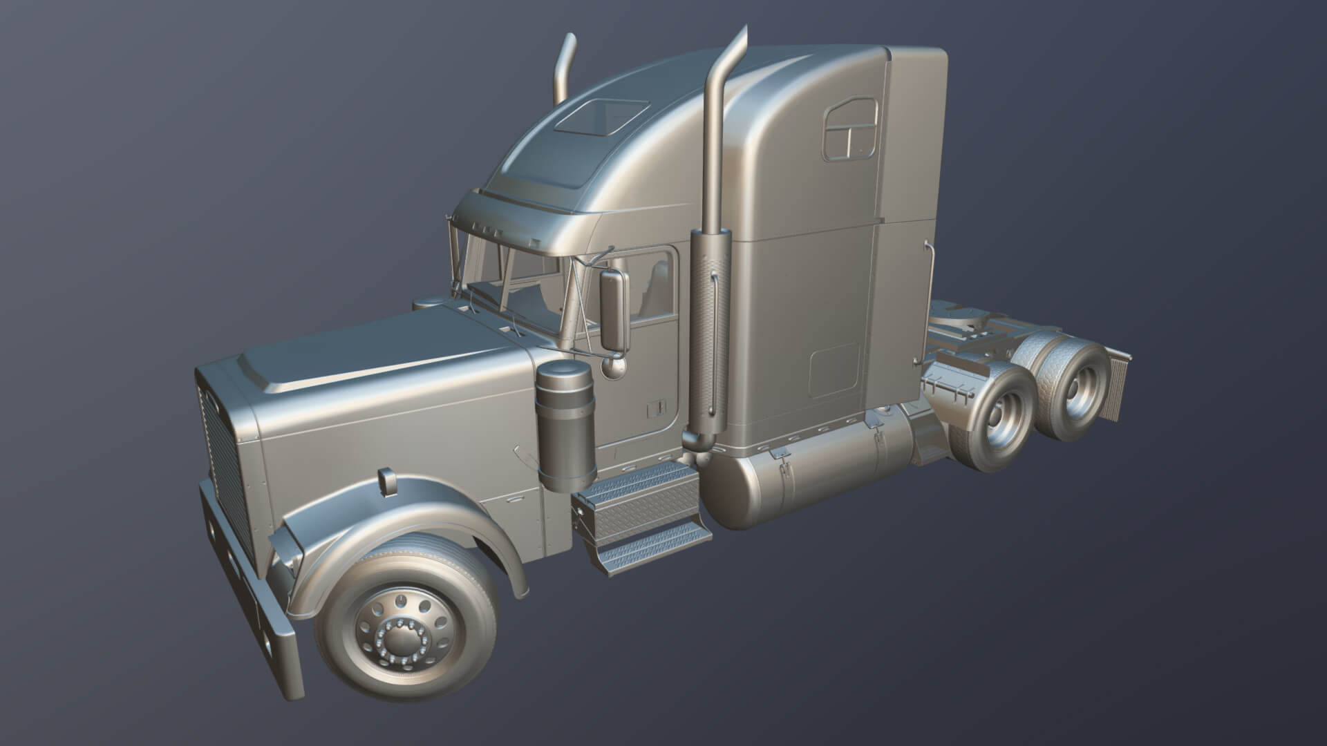 Freightliner Classic XL Semitruck - 3D Model by Veaceslav Condraciuc