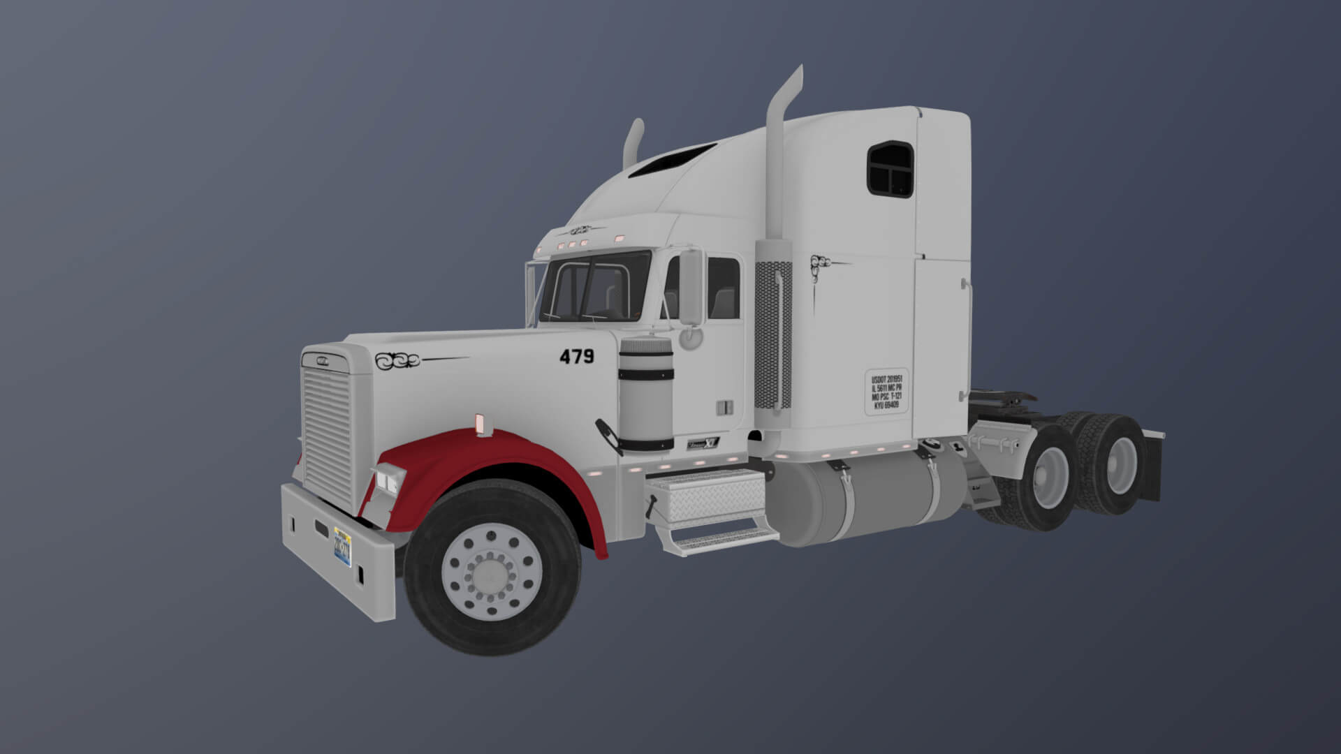 Freightliner Classic XL Semitruck - 3D Model by Veaceslav Condraciuc